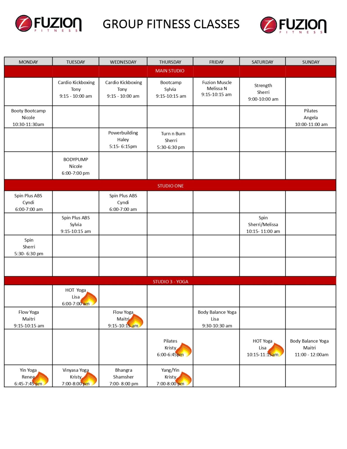 Group Classes - Fuzion Fitness Cambridge