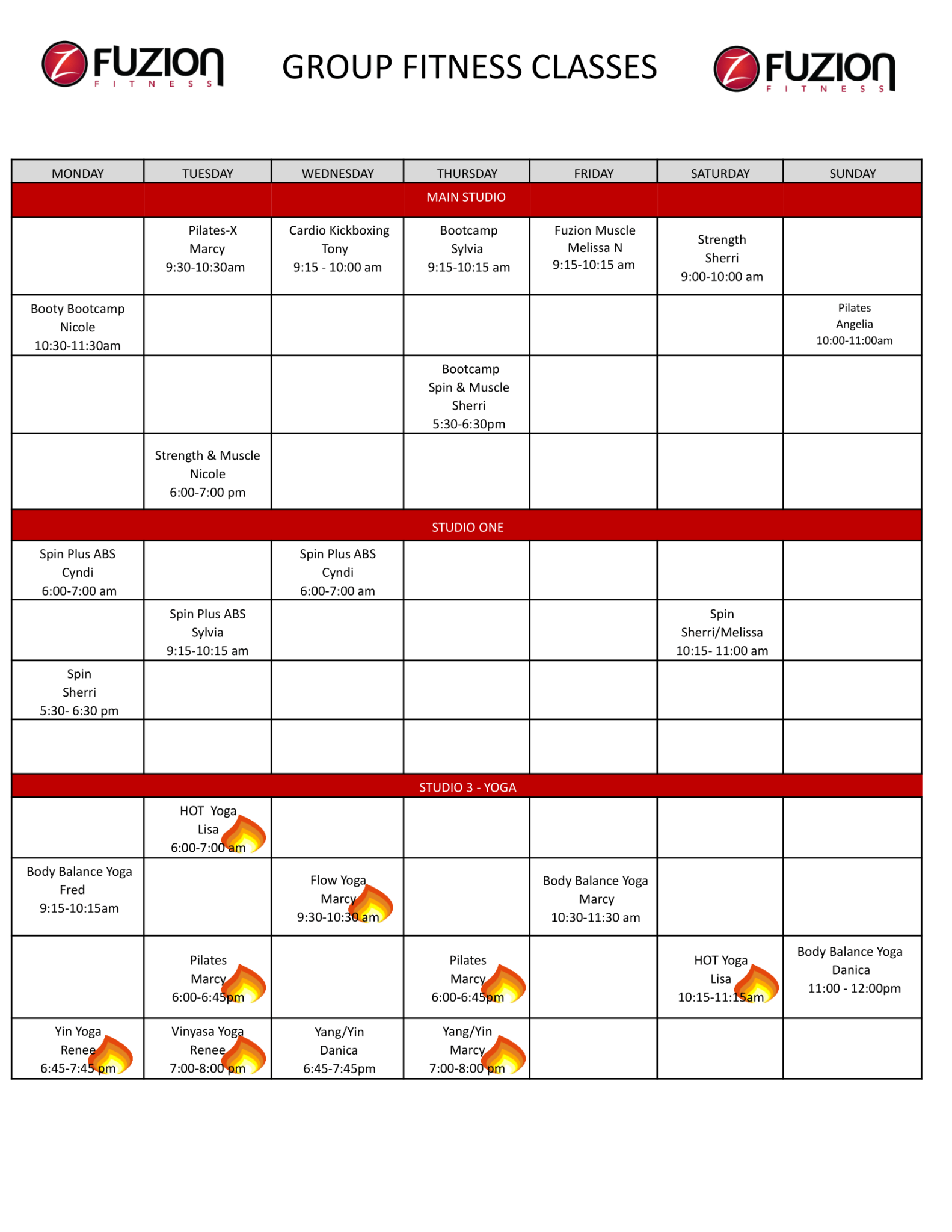 Group Classes - Fuzion Fitness Cambridge