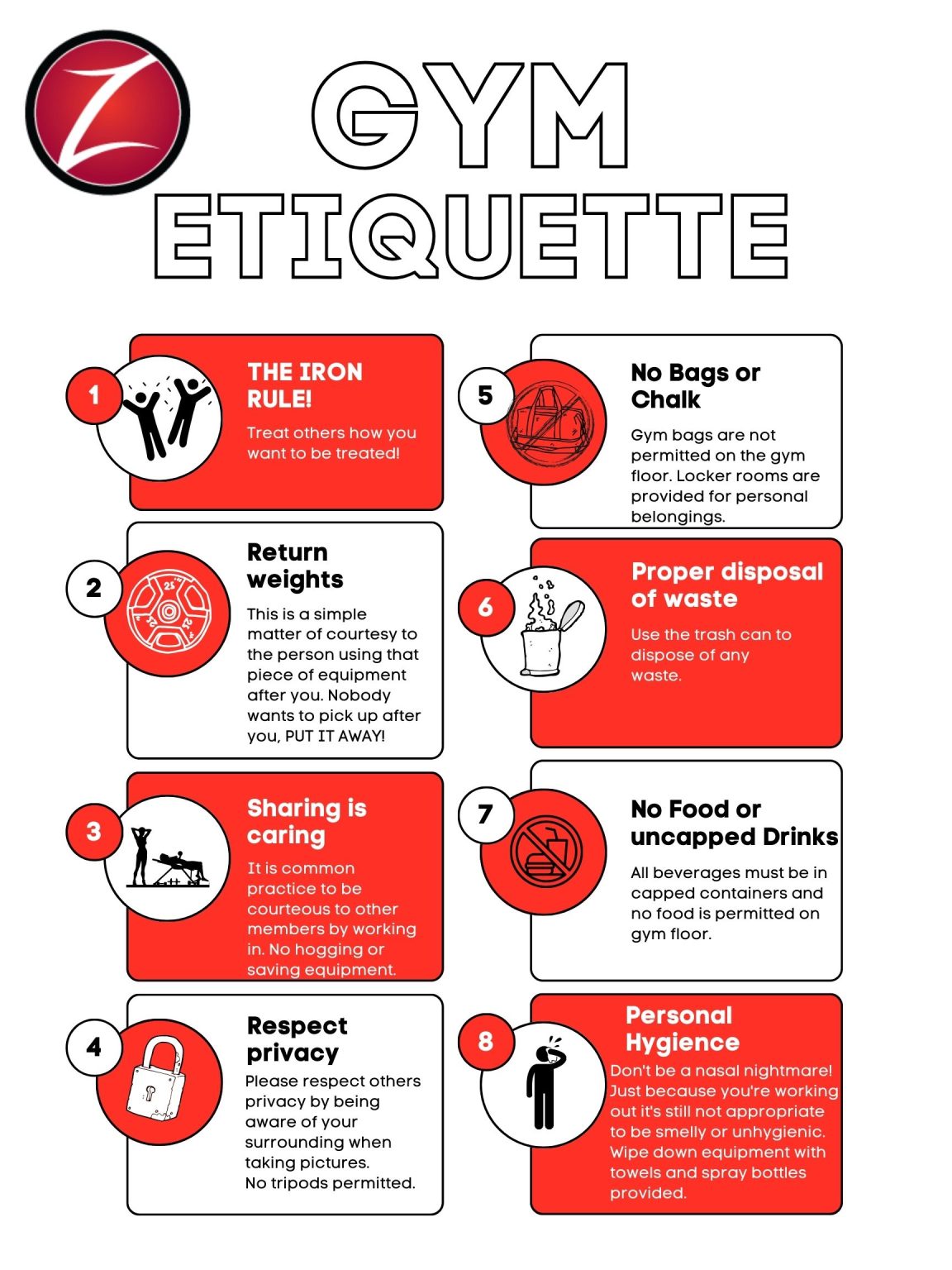 Member Etiquette - Fuzion Fitness Mississauga